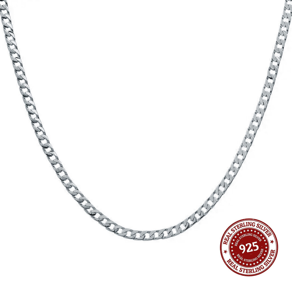 925 Sterling Silver Cartier Chains for men women - Sabbar Online